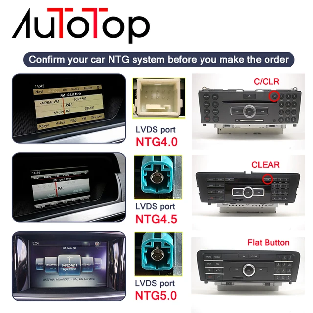 AUTOTOP Benz Android Car Radio GPS Navi Multimedia Player For Mercedes ...