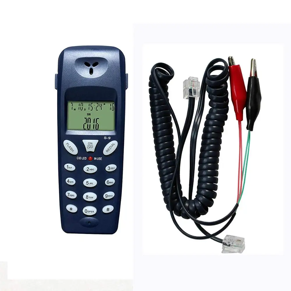 Corded-Telephone-Phone-Butt-Test-Tester-Telecom-Tool-Network-Cable-Set ...