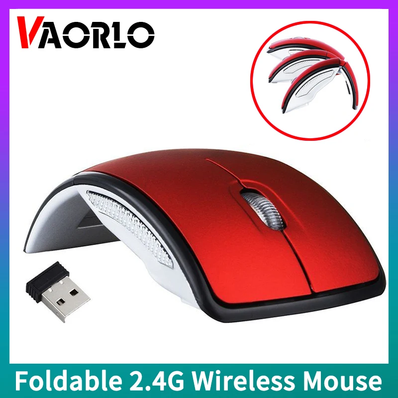 VAORLO-2-4G-Wireless-Mouse-Mini-Foldable-Travel-USB-Receiver-Mouse ...