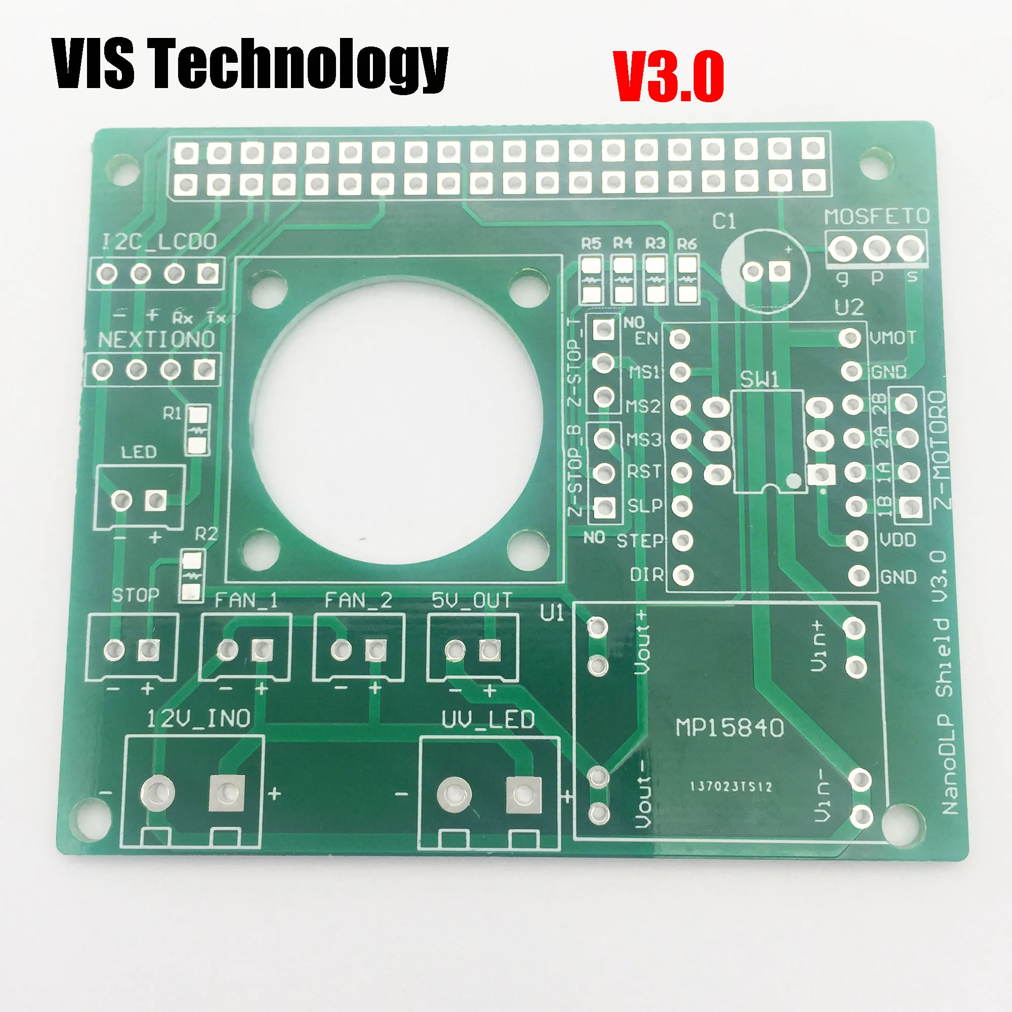 1pc Nanodlp V3.0 PCB Double circuit board for Nanodlp shield V3.0 PCB ...