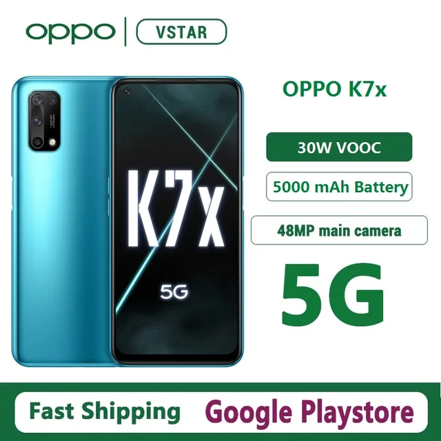 Original OPPO K7x 5G SmartPhone 6.5 inch 90Hz 6GB 128GB MTK 720 Octa ...