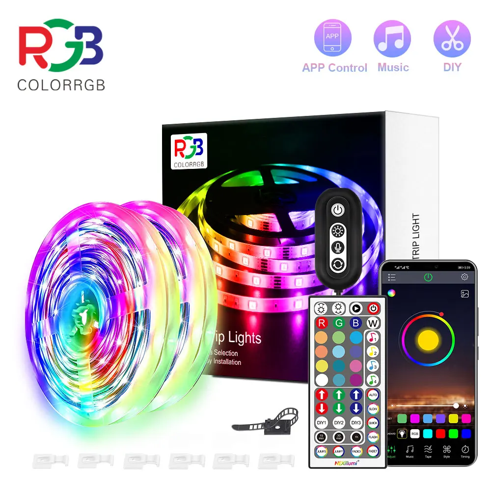 LED Strip Lights, Ultra-Long RGB 5050 LED Strips with Remote Controller ...