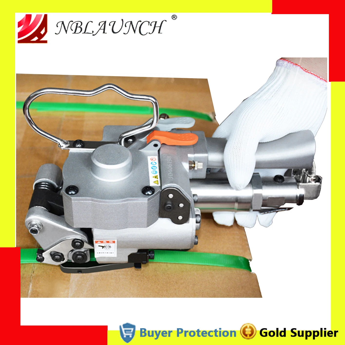 Pneumatic Pet Pp Plastic Strapping Banding Machine Strap Band Tighter ...