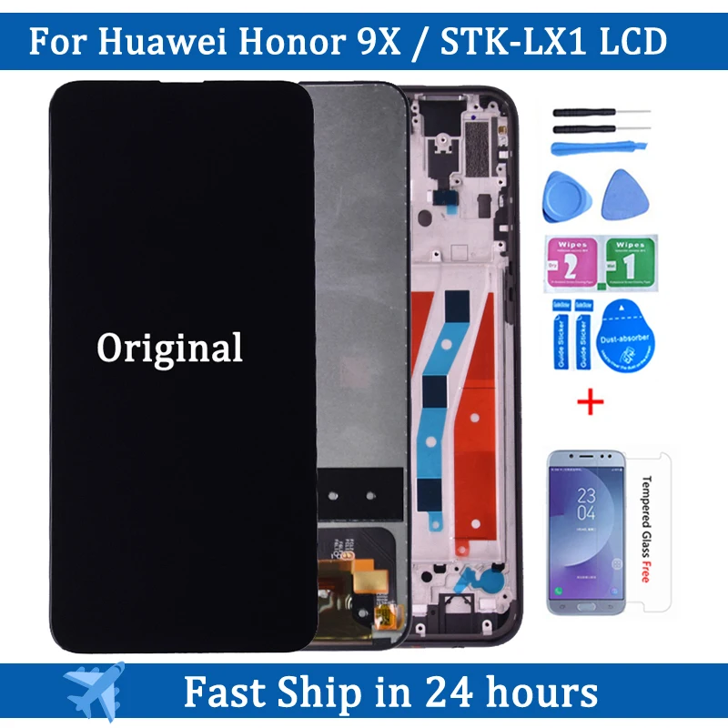 Original For Huawei Honor 9x Lcd Display 6.59 Inch Touch Screen ...