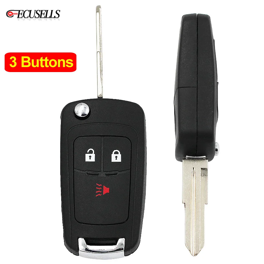 2+1/3 Button New Folding Flip Remote Smart Car Key Shell Case Housing ...