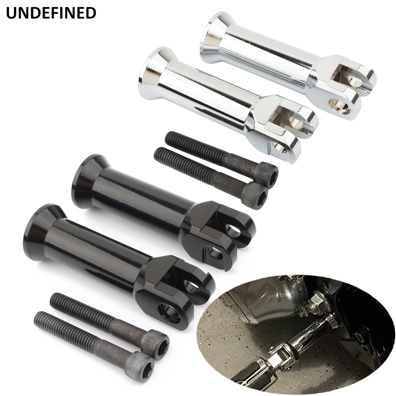 Motorcycle Passenger Foot Pegs Mount Clamps Footrests Support Clevis ...