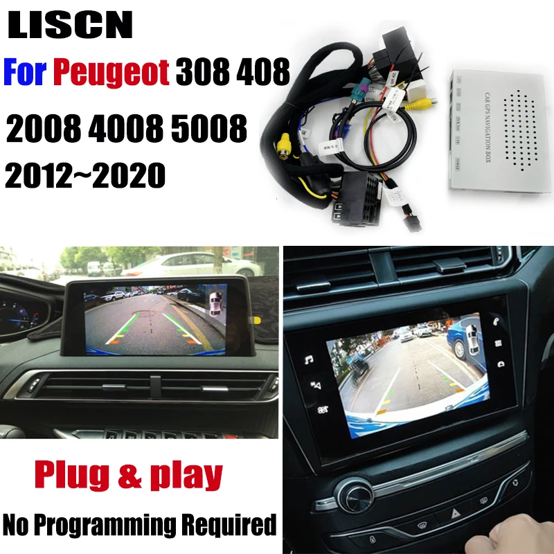 Achteruitrijcamera Voor Peugeot 308 408 2008 4008 5008 2012 ~ 2020 ...