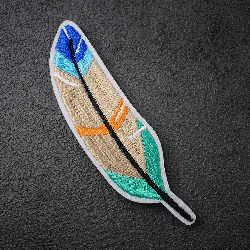Feather Embroidered Patches | Patch Embroid Feather | Appliques Patches ...