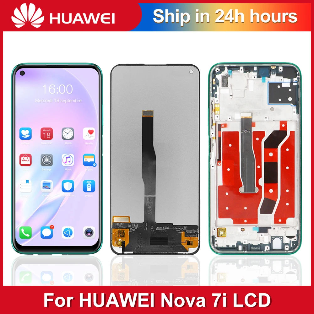 100% Test 6.4'' For Huawei Nova 7i LCD Display Touch Screen Accessory ...