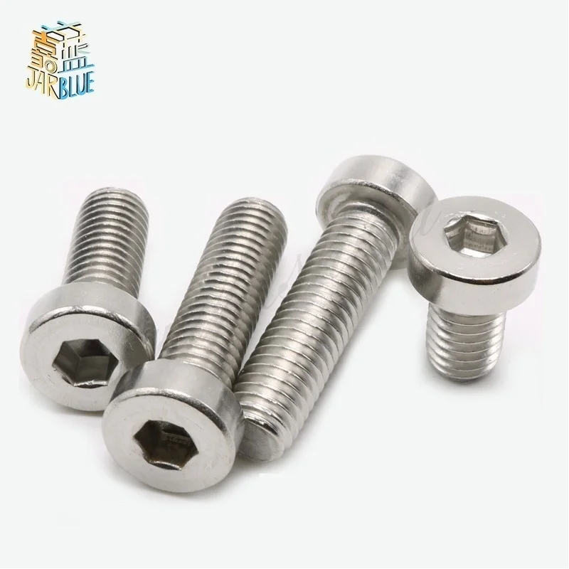 Vis à tête hexagonale en acier inoxydable, M3 M4 M5 M6 304 A2 70 ...