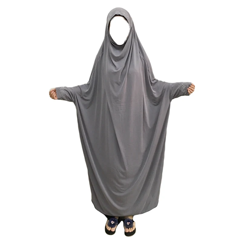 Muslim Burqa Abaya Women Hijab Prayer Dress Islamic Overhead Jilbab ...