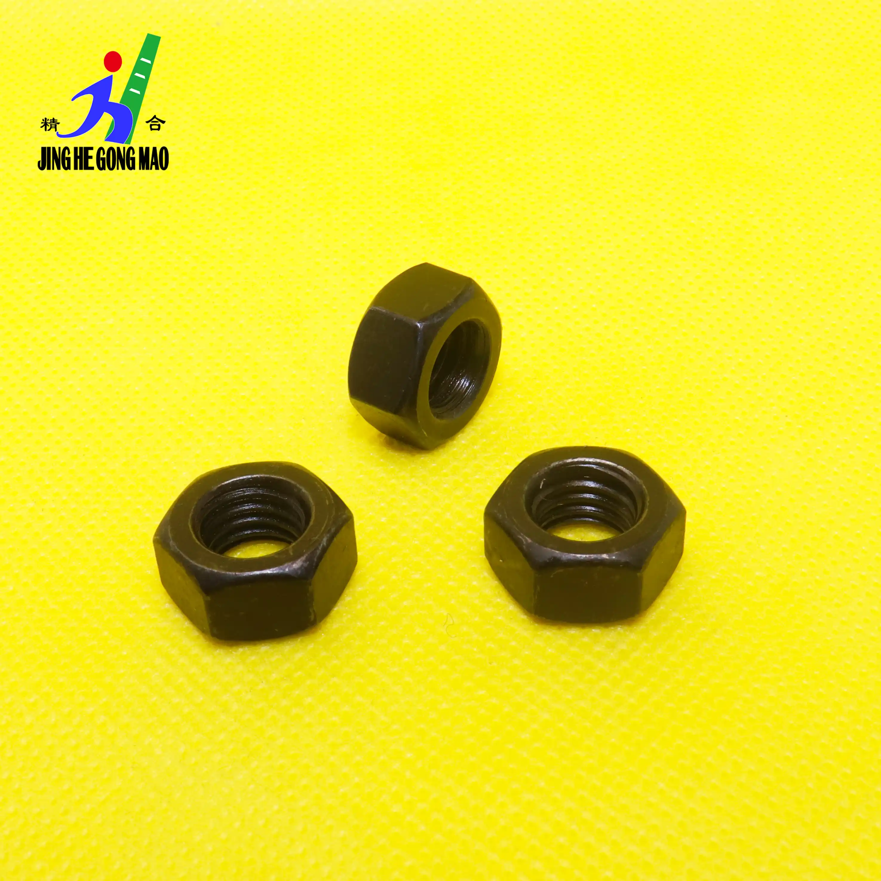 Black Grade 8.8 steel DIN934 Hex Hexagon Ordinary Nut For M1.4 M1.6 M2 ...
