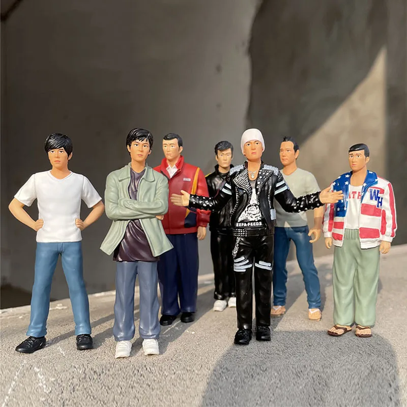 Scenario Doll 1:18 Initial D Figure Toy Car Model Scene Finished Hand ...