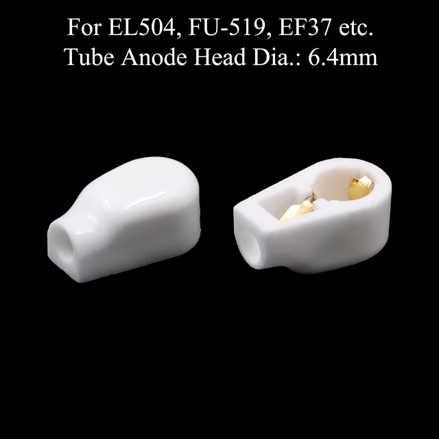 6.4mm 9mm 14mm Ceramic Vacuum Tube Anode Plate Grid Cap Hat For EL504 ...
