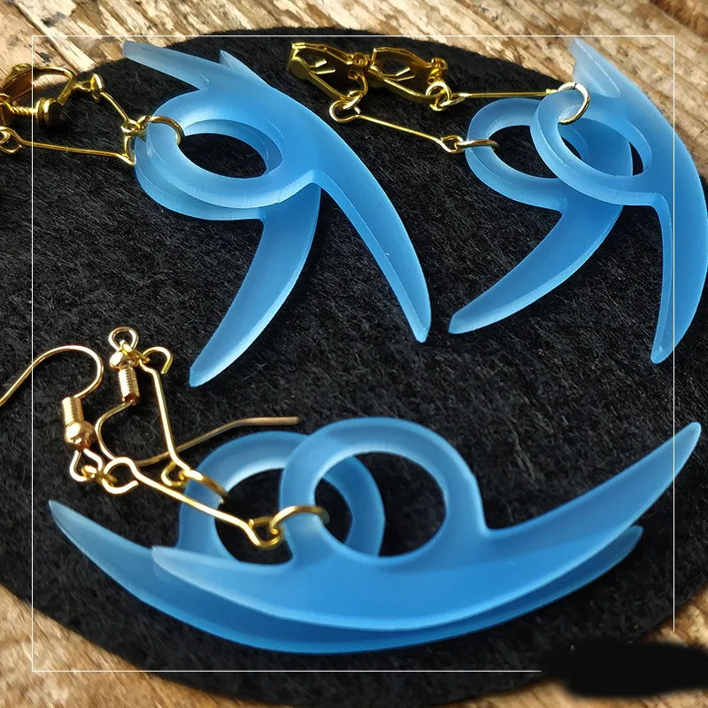 1 pair Anime Naruto Cartoon Hokage Orochimaru Earrings Ear Hook Ear ...