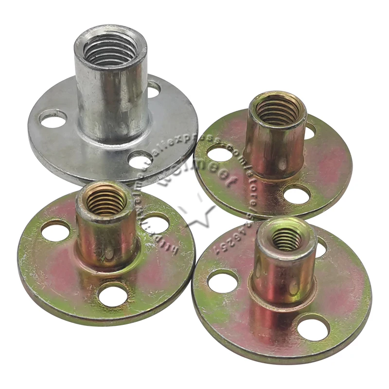 M6/M8/M10/M12mm Thread Hole Iron Rigid Flange Coupling Motor Guide ...
