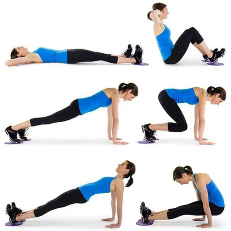 2Pcs Fitness Sliding Disc Sliding Mat Fitness Gliders Slide Workout ...