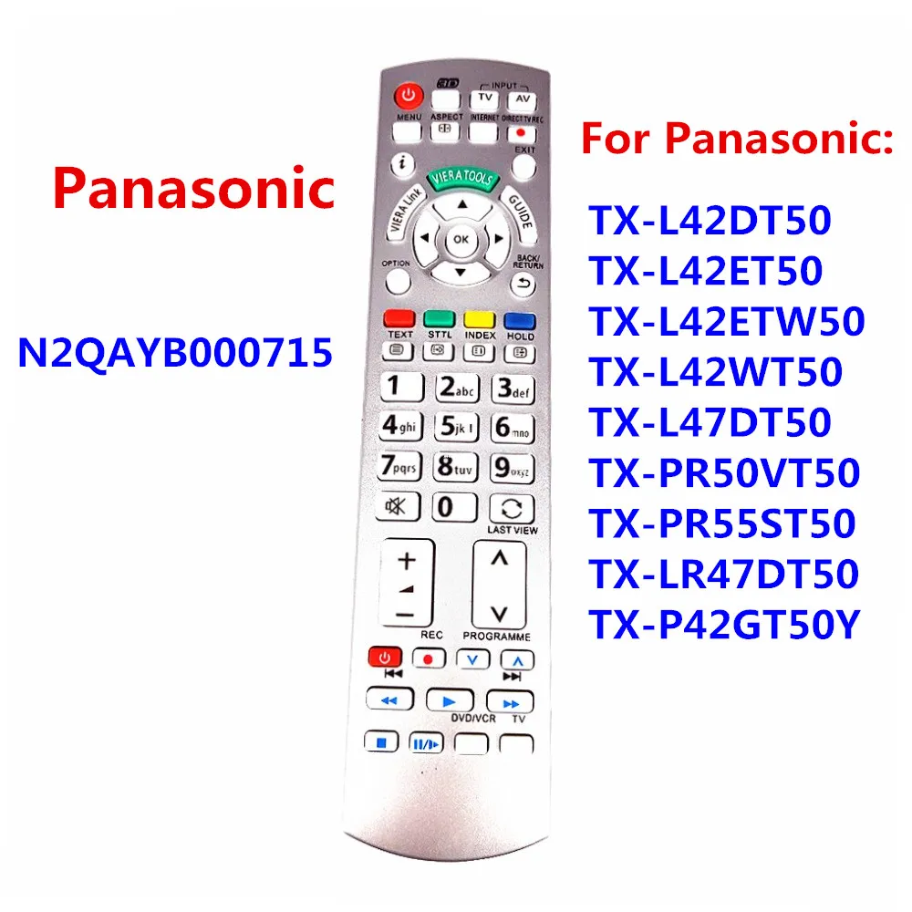 Replacement Remote Control for Panasonic N2QAYB000715 for TX-L42ETW50 ...