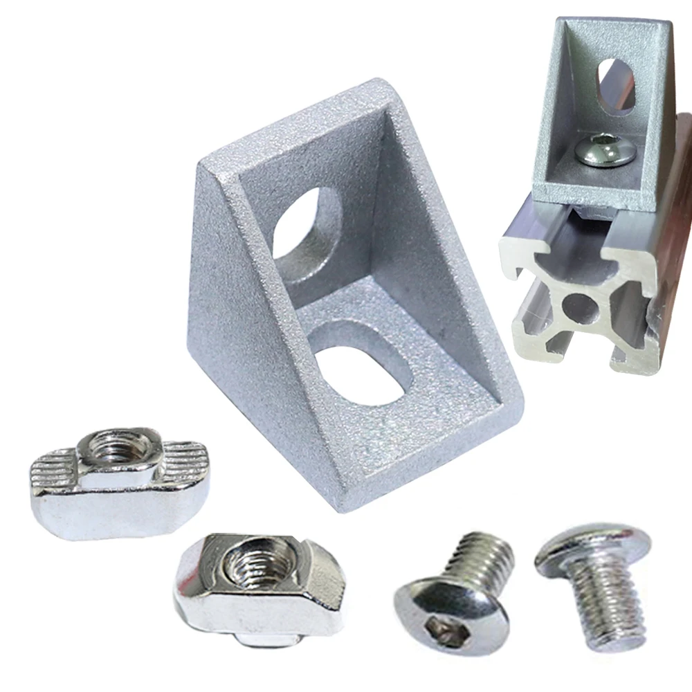 1515 Series Aluminum Profile Slot 6mm Connection Corner Bracket Set ...