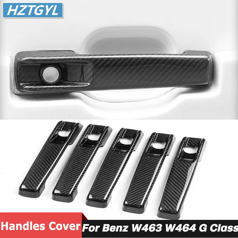 Dry-Carbon-Material-Car-Exterior-Door-Handle-Covers-Trim-For-Mercedes ...