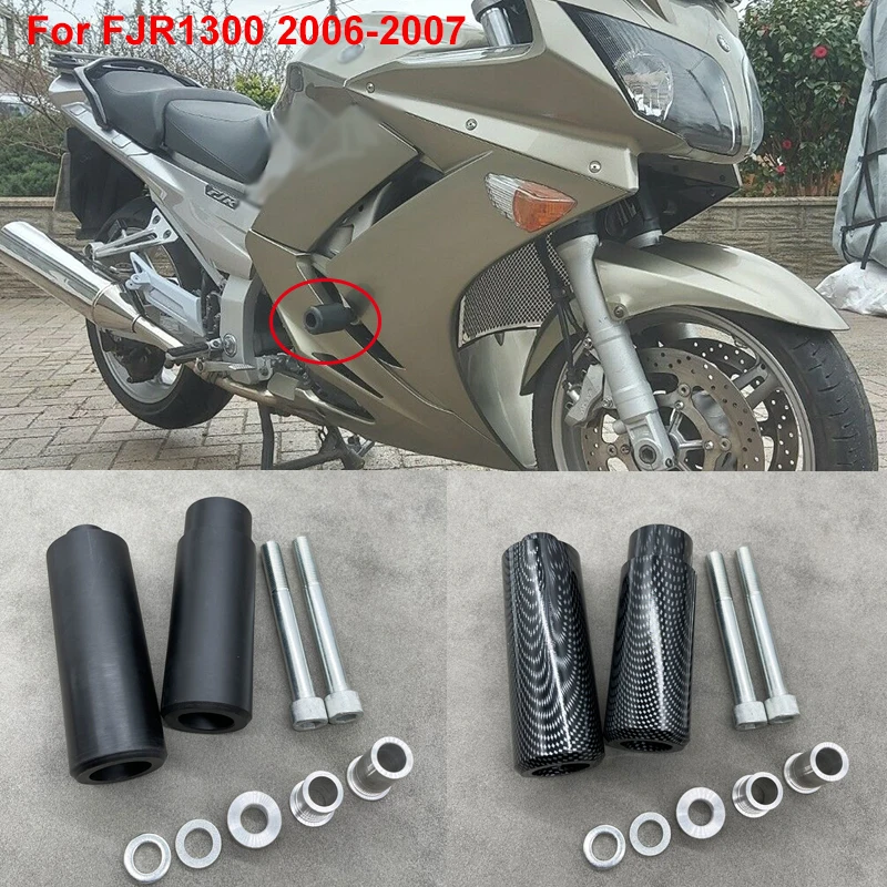 No Cut Motorcycle Frame Sliders Crash Falling Protection For Yamaha ...