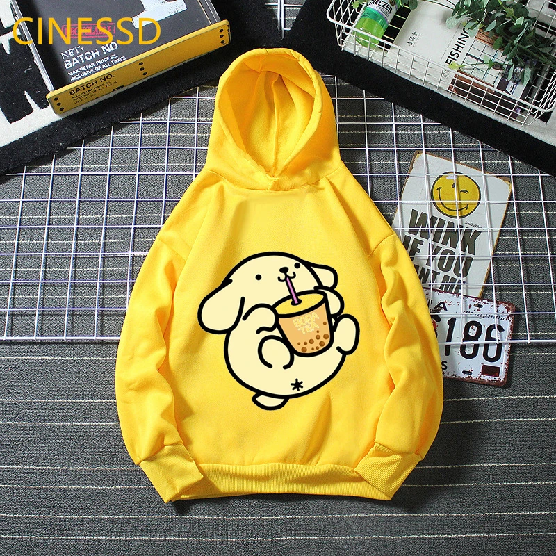Pompompurin Clothes | Pompompurin Hoodie | Yellow Sweatshirt | Yellow ...