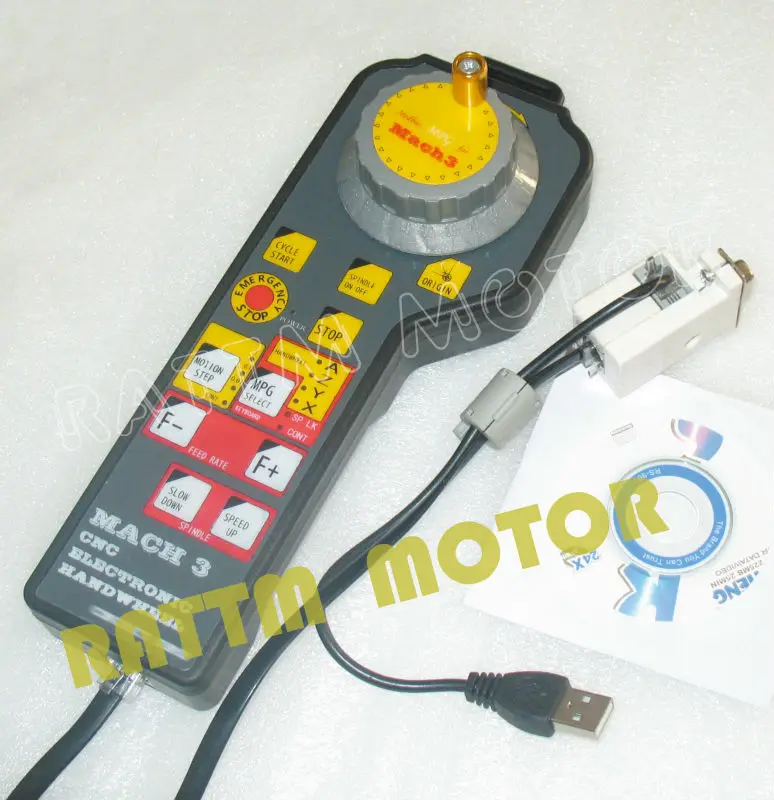 Mach3 USB CNC Electronic Handwheel Manual Controller CNC Engraving ...