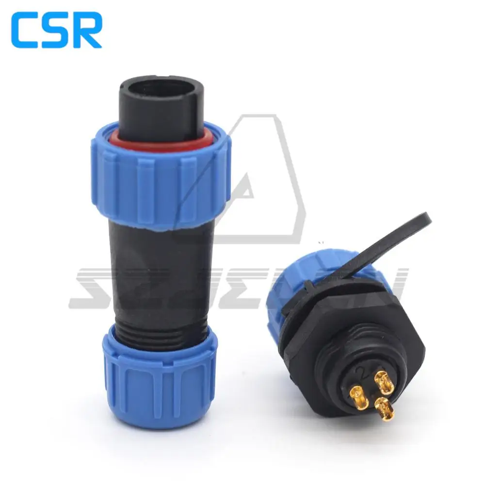 SP13 3pin Waterproof Connector,IP68, LED Cable Connector, 3 pin plug ...