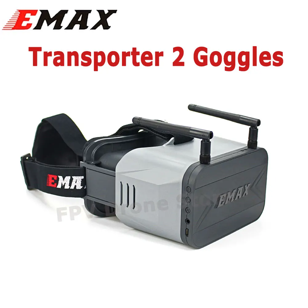 Emax Transporter 2 Goggles With Dual Antennas 5.8Ghz 4.3 Inches FPV ...