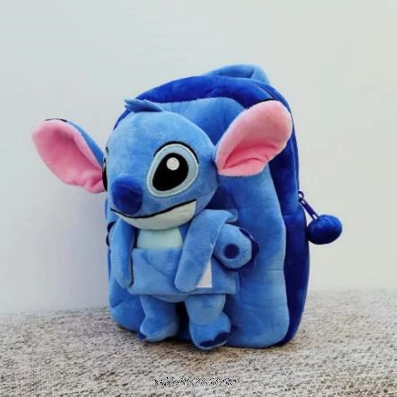 3d Cartoon Stitch Plush Children Backpacks Schoolbag Kindergarten School Bags For Girls Boys ...