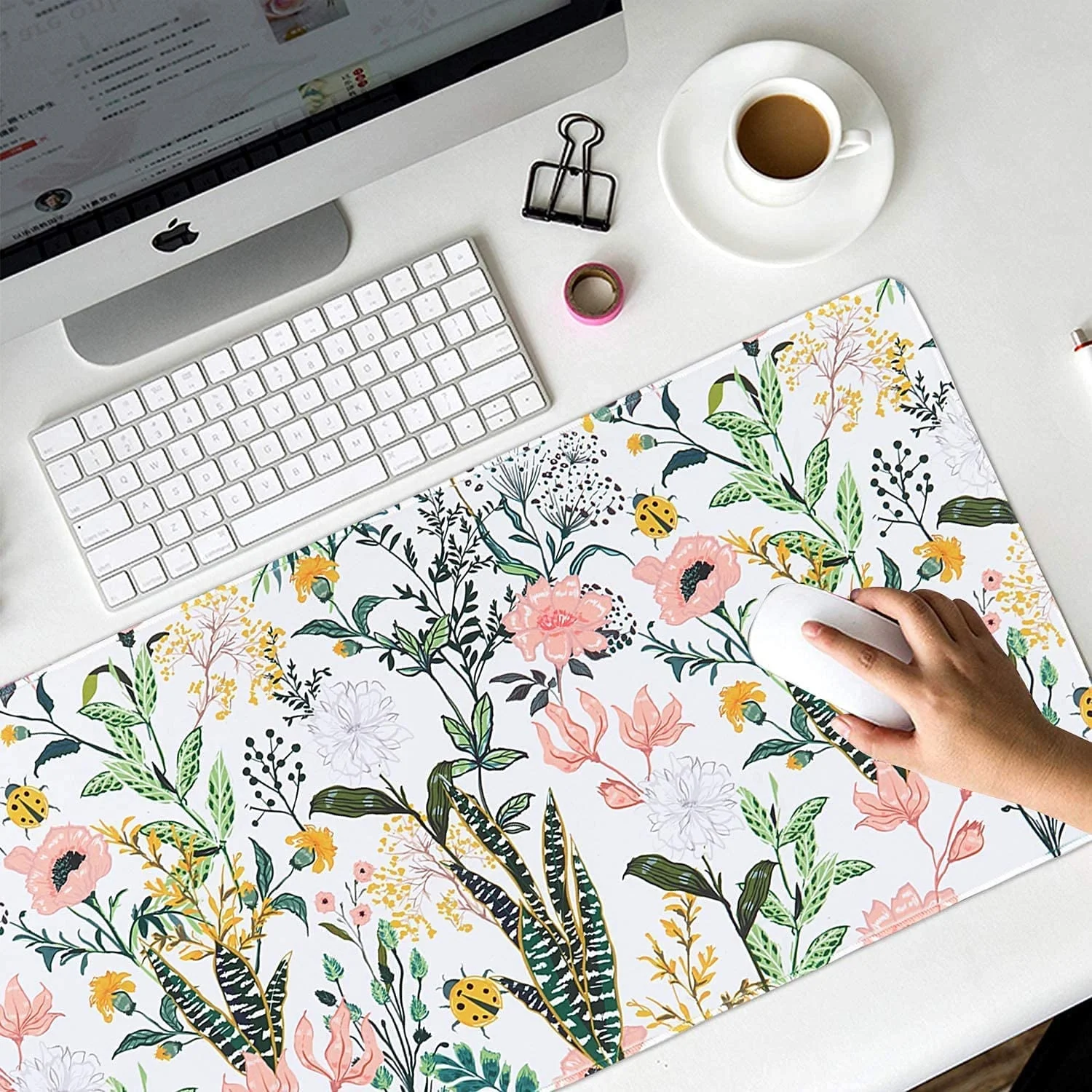 Green Plants Mouse Pad Gamer HD Home Large MousePads Mouse Mat Office ...