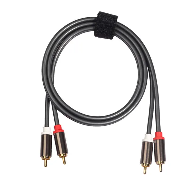 1m/1.8m/3m/5m/8M/10m/3 feet RCA Audio Cable 2 RCA to 2 RCA 24K Gold ...