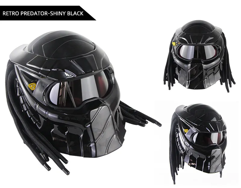 Custom Predator Motorcycle Helmet