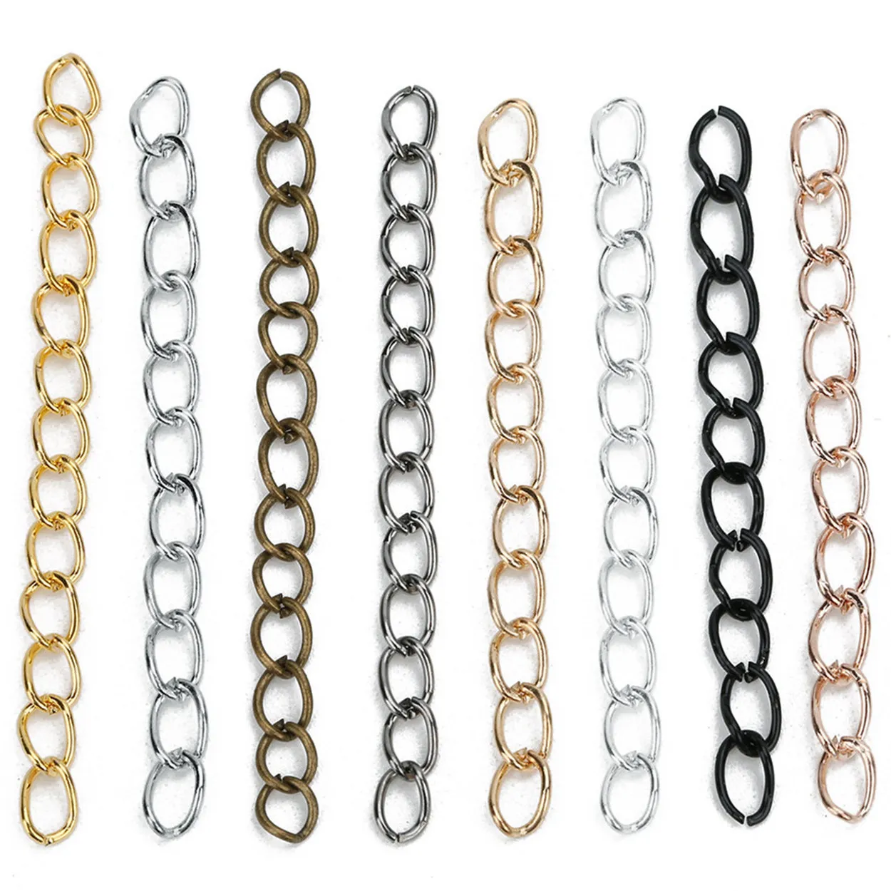 100pcs-50x3mm-Gold-Color-Silver-Color-Bronze-Iron-Metal-Extension ...