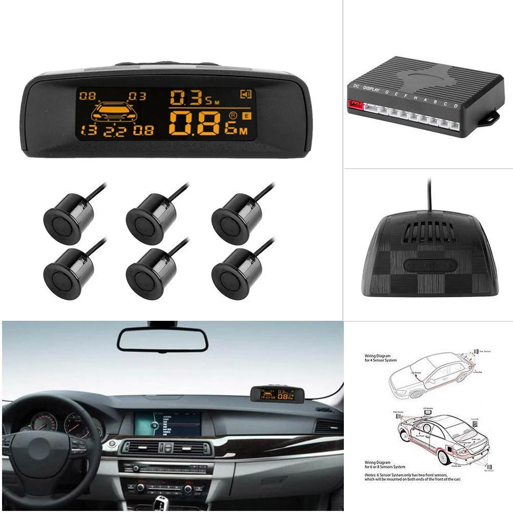 Auto-Car-Parking-Sensor-Full-Digital-Distance-Display-Reversing-Radar ...