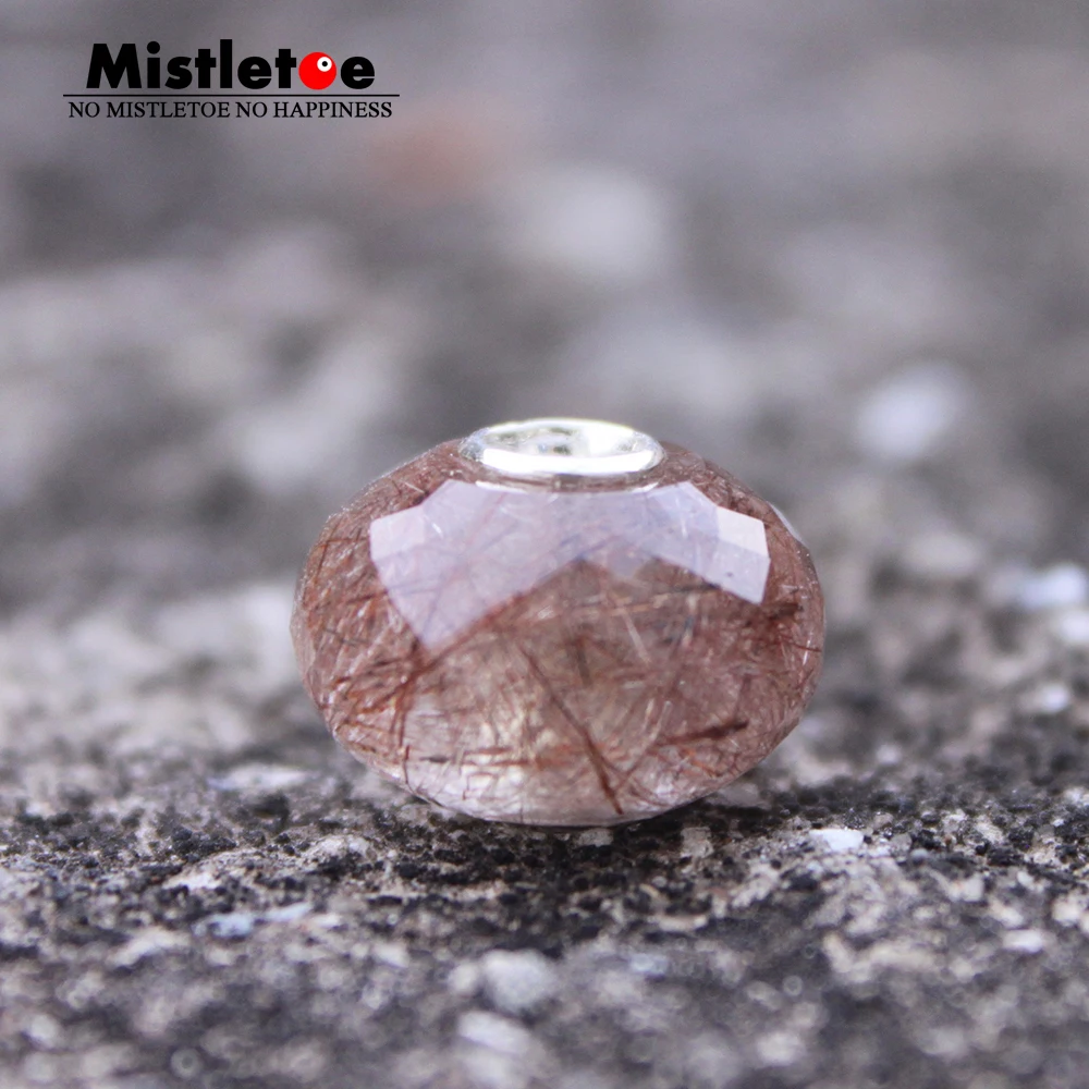 Mistletoe 925 Sterling Silver Faceted Fine Natural Brown Rutilated ...