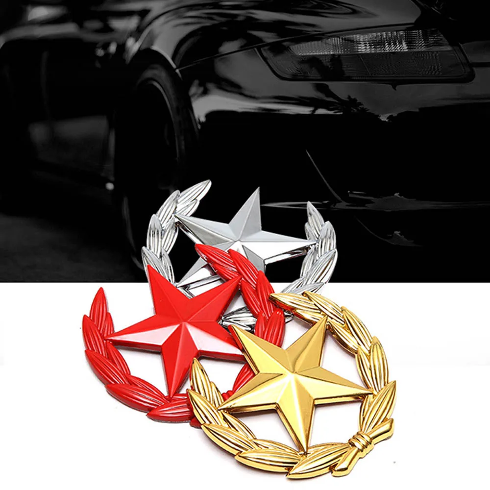 Pentagram-Metal-Car-Sticker-Logo-Emblem-Badge-Car-Styling-Sticker-For ...