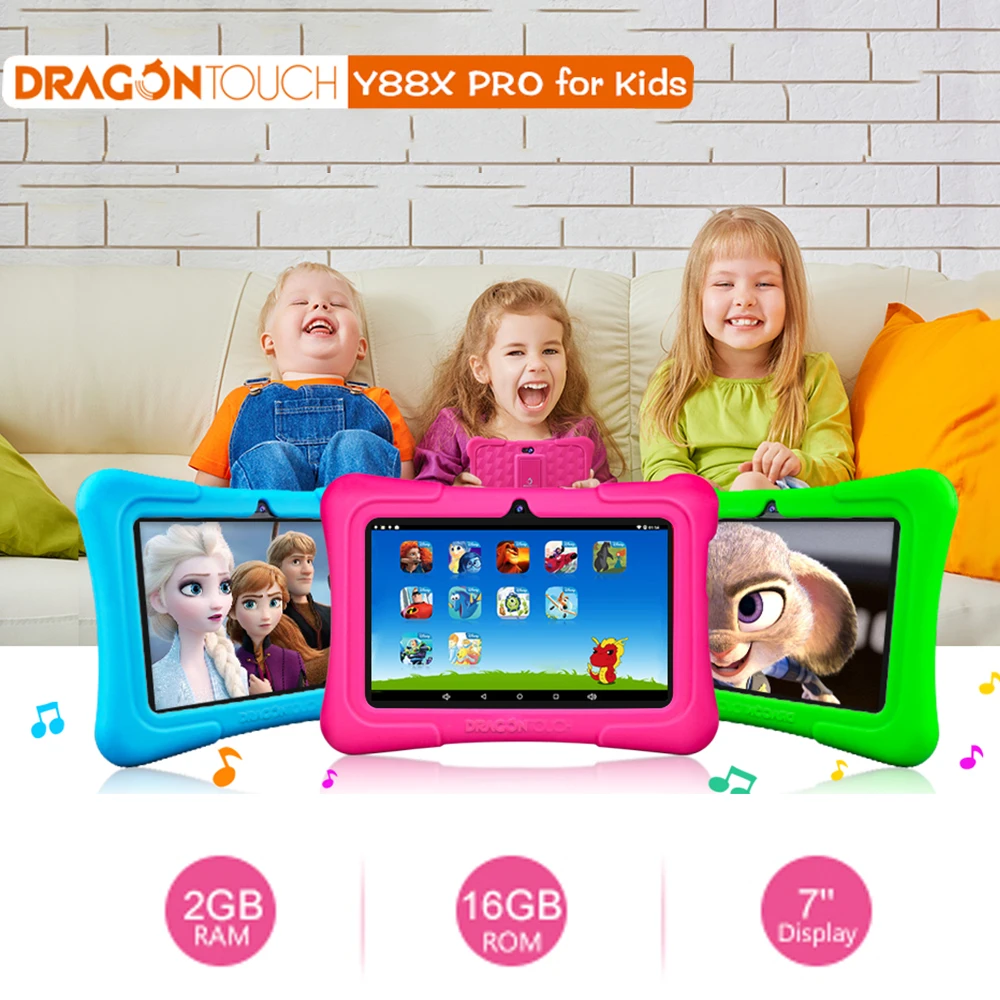 Dragon Touch Y88X Pro 7 Inch HD Display Kids Tablet for Children 2GB ...