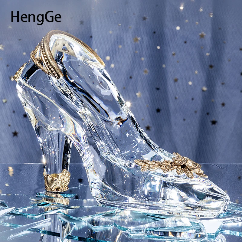 European-Decor-Crystal-Glass-Princess-High-Heel-with-All-Copper-Carved ...