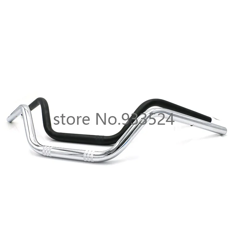 Motorcycle 7/8'' 22mm Drag Handlebar Bar Chrome For Honda Yamaha Suzuki ...