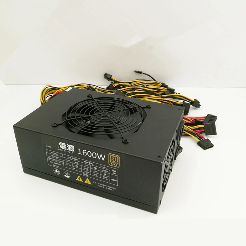 Miner PSU For Baijin Multi Channel Video Card Power Supply 6-Card Mute ...