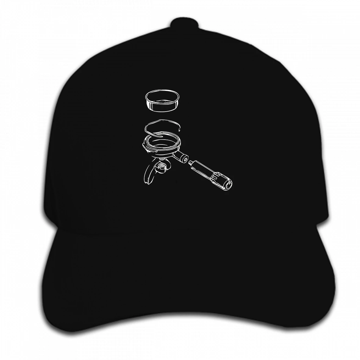 Print Custom Baseball Cap Exploded Portafilter Customized Hat Peaked ...