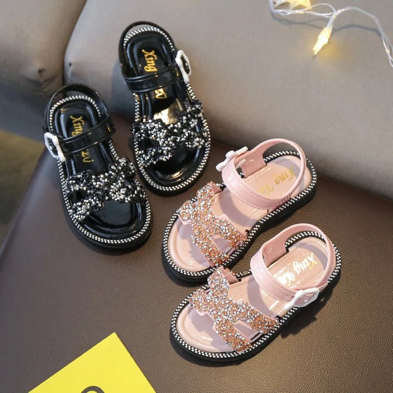 Girl Sandals 2020 Summer New Korean Fashion Princess Dress Shoe Anti ...