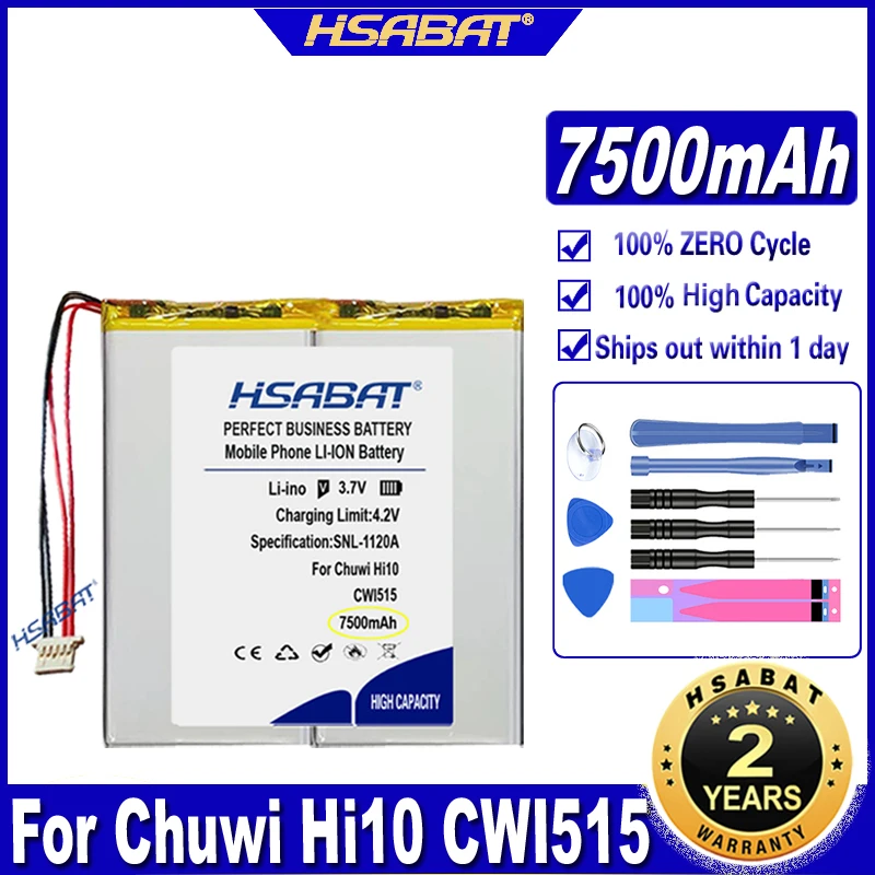 HSABAT CWI515 7500mAh Battery for Chuwi Hi10 CWI515 Tablet PC ...