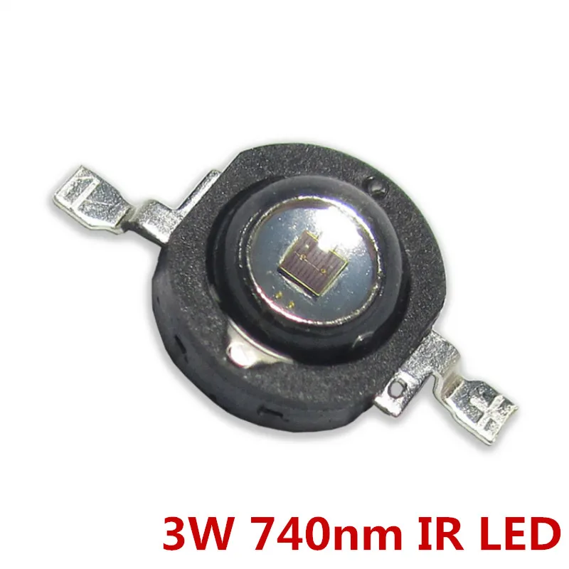 고전력 3w 5W 740nm 365nm 395nm 파장 LED 램프 비즈 적외선 방출 다이오드가있는 의료 모니터링 장비|CCTV ...