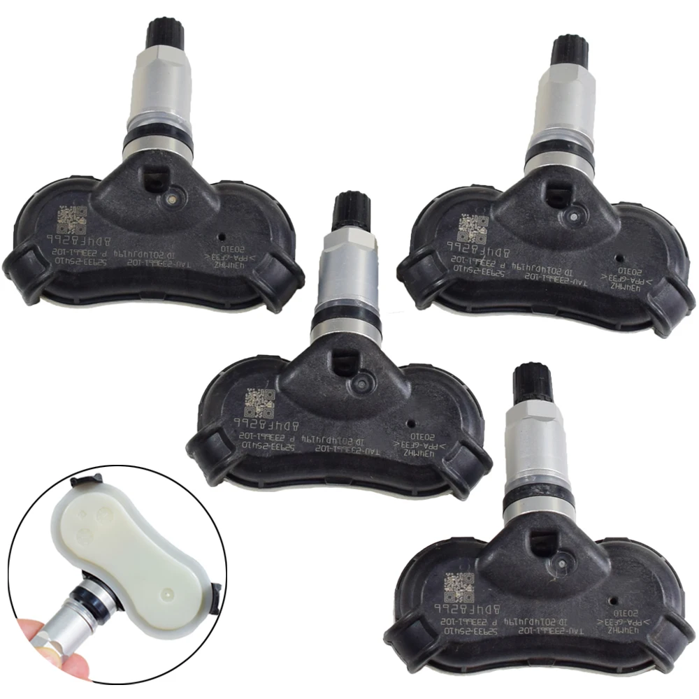 자동차 TPMS 타이어 압력 모니터링 센서 4 개, 현대 ix35 (로우 라인) 기아 스포티지 (로우 라인) 52933 ...