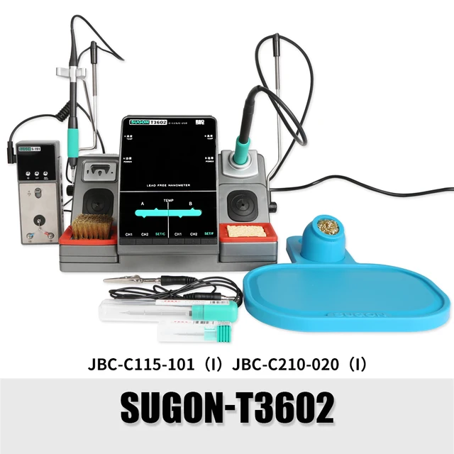 SUGON T3602 Soldering Station JBC C115 C210 Double Station Welding ...