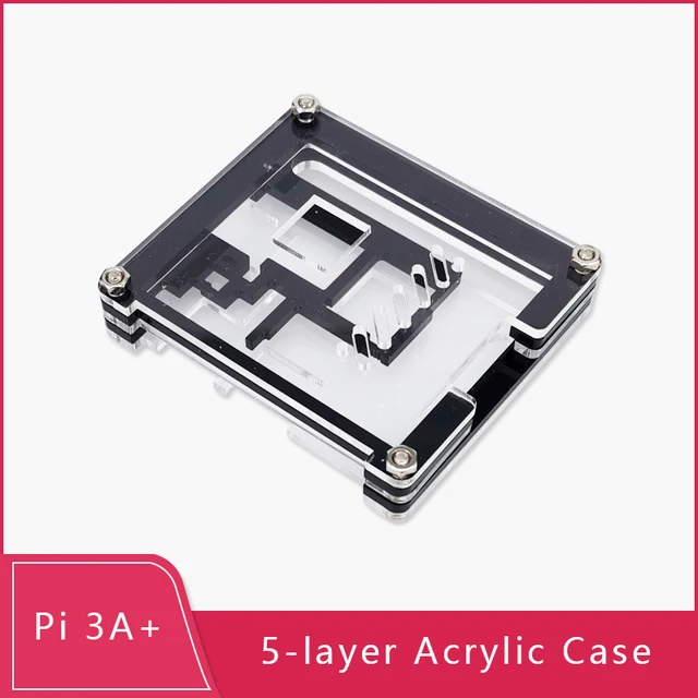 For Raspberry Pi 3 Model A+ 9-layer acrylic Case With Fan,Pi 3A+ 5-layer acrylic Shell