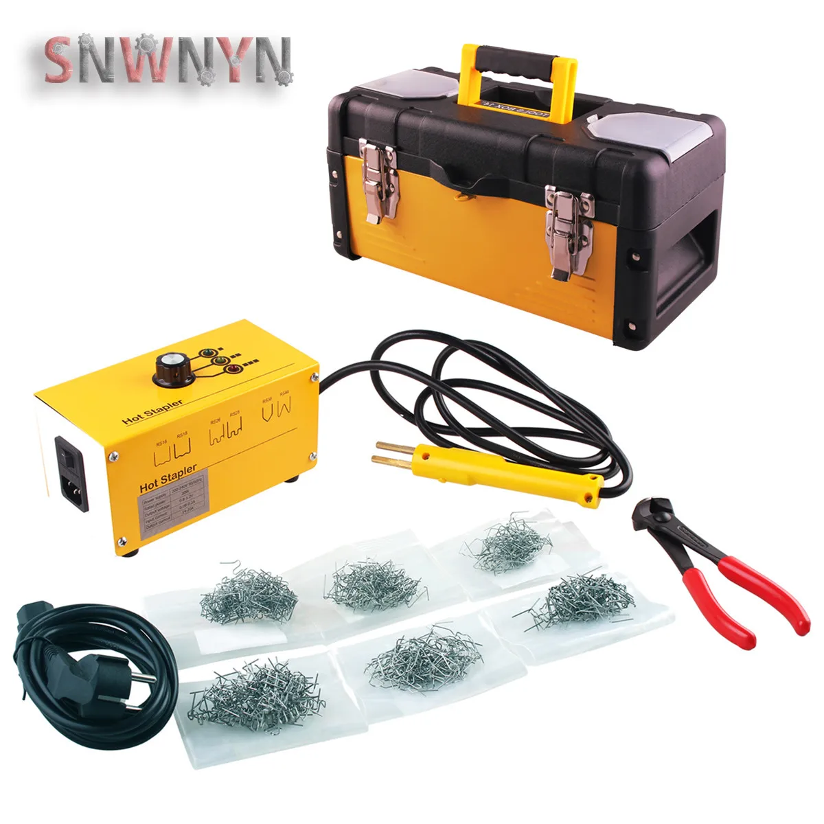 자동차 플라스틱 용접기 키트 핫 스테이플러 플라스틱 용접 장비 핫 스테이플 건 220v 600pcs 스테이플 자동차 범퍼 수리 도구 차량용 플라스틱 용접기 핫 스테이플