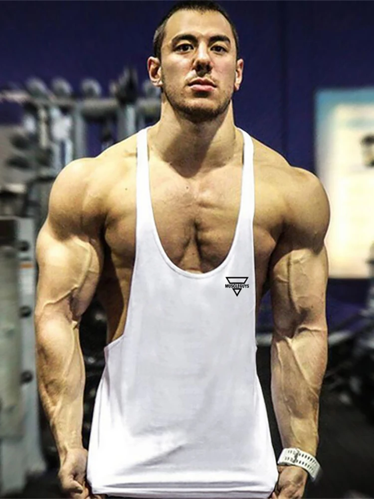 Brand-Gym-Mens-Tank-Top-Clothing-Bodybuilding-Singlets-Fitness-Vest ...